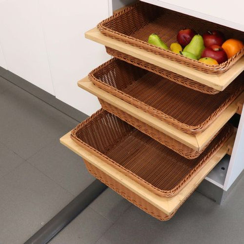 Ebco Plastic Wicker Basket With Runner – KYZO